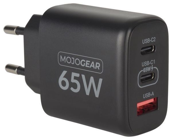 MOJOGEAR CHARGE+ COMBO: 65W OPLADER MET USB-C KABEL 1.5 METER test en ...