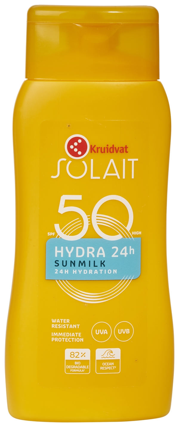 SOLAIT (KRUIDVAT) HYDRA 24H SUNMILK SPF 50 test en review - Testaankoop ...
