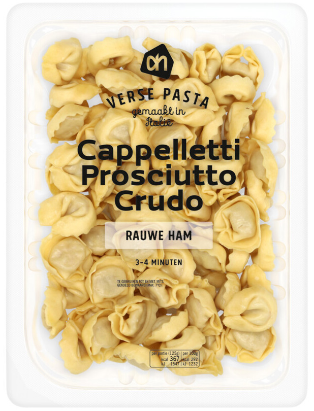 AH (ALBERT HEIJN) Cappelletti prosciutto crudo gezondheidsscore ...