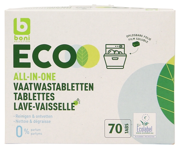 BONI ECO (COLRUYT) All-in-one Vaatwastabletten test en review - Testaankoop