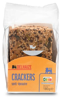 DELHAIZE Crackers spelt gezondheidsscore - Testaankoop gezond