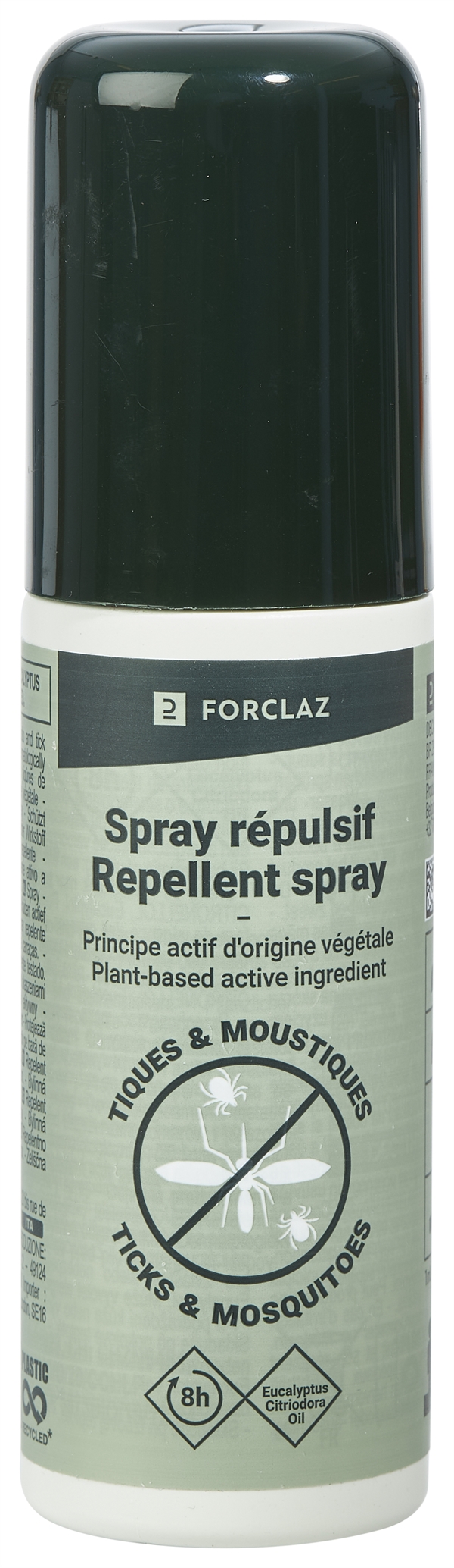 FORCLAZ (DECATHLON) REPELLENT SPRAY EUCALYPTUS CITRIODORA OIL 8H (100 ...