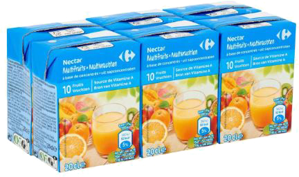 CARREFOUR NECTAR MULTIVRUCHTEN test en review - Testaankoop gezond