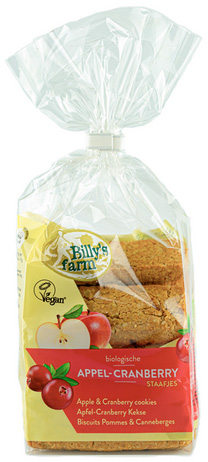 BILLY'S FARM Bio Appel-Cranberry Speltstaafjes gezondheidsscore ...